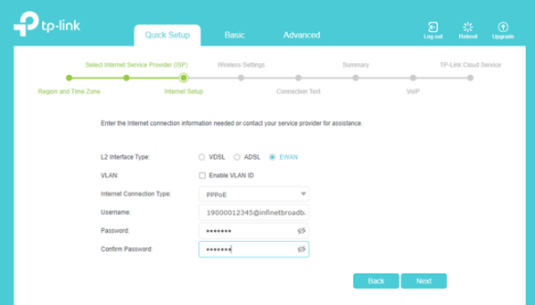 TP-Link VX230v Setup Guide - InfiNET Broadband Australia - Your Internet Service Provider