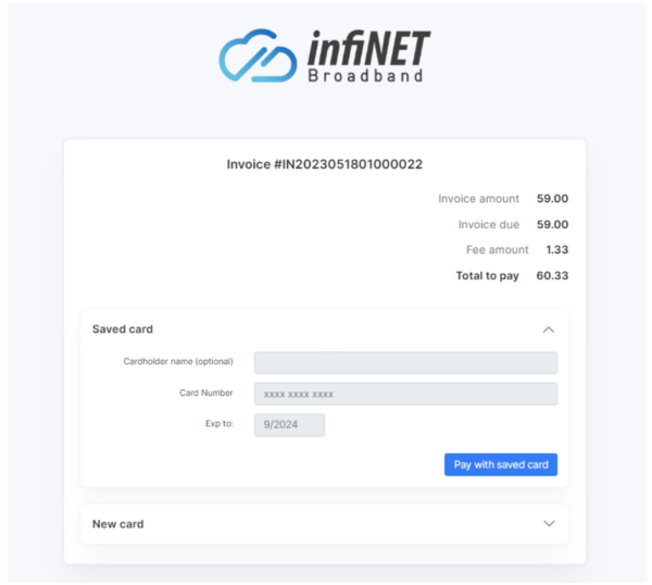 Manually paying an invoice - InfiNET Broadband Australia - Your ...
